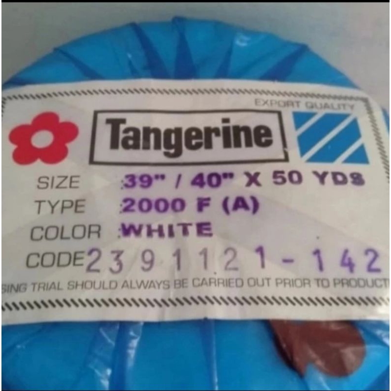 Interlining Hard Fabric Glue 2000 f Tangerine fislin per meter | Shopee ...