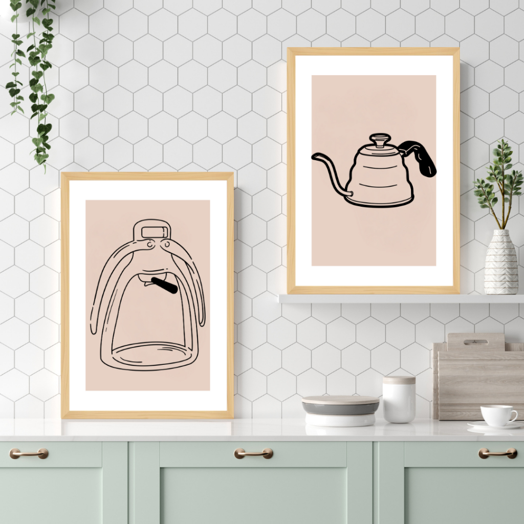 KAYU A3+ Aesthetic Coffee Poster Coffee Wall Display Premium Wooden ...