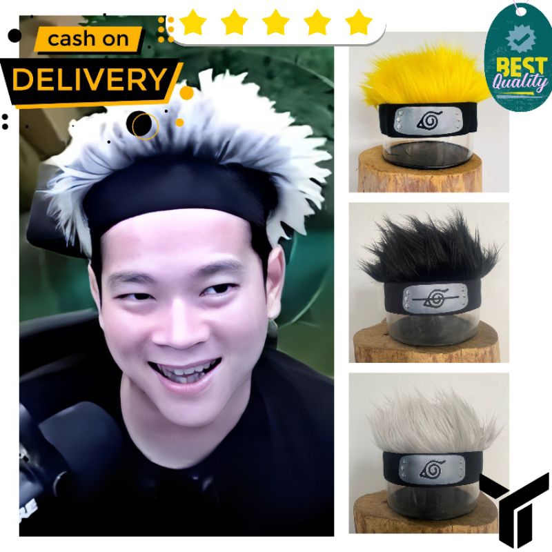 Feather Hat, Wig Hat, [Premium], Cosplay Hat, anime Hat, Gojo Hat ...