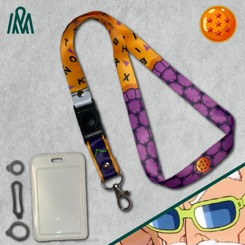 Lanyard MASTER ROSHI Dragon Ball Anime Merchandise ID Card Strap ...