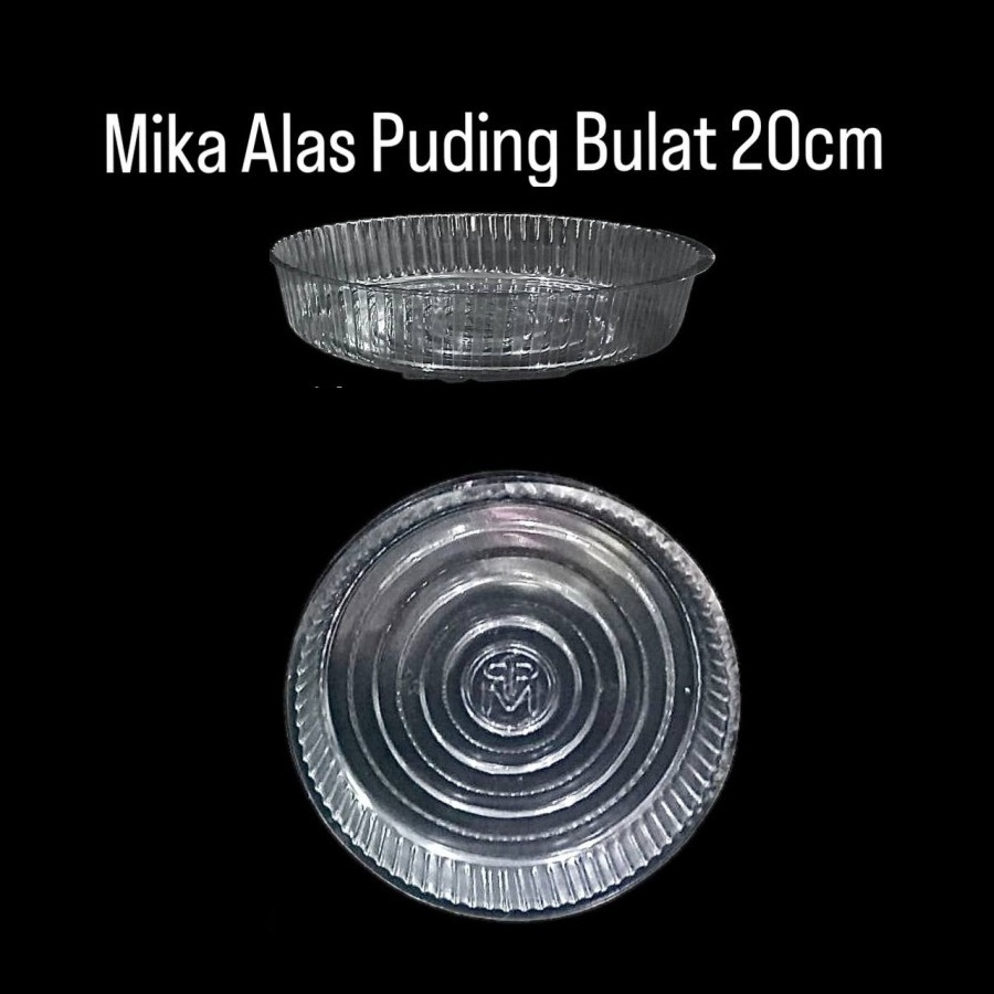 (10 pcs) Mica Pudding Tray Round Cake Mica Mat Diameter 20cm Mica Round ...