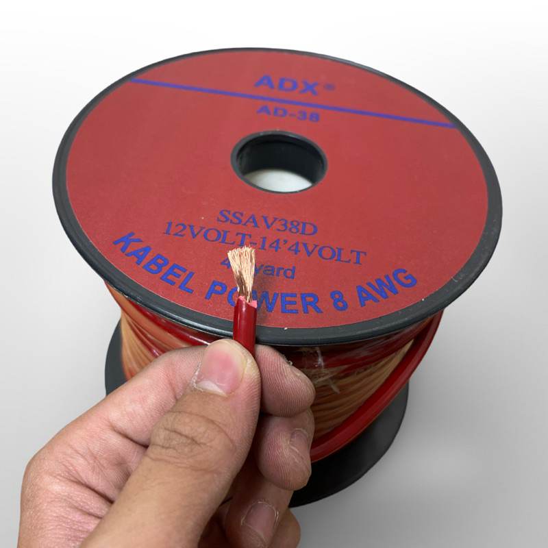 Audio Power Cable 8 awg ADX Quality Hollywood Brand Price per 1 roll ...