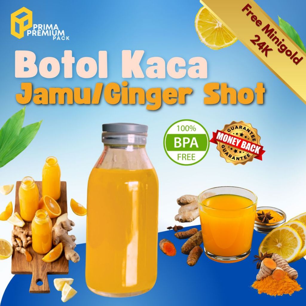 100ml Jamu/Ginger Shot Glass Bottle contains 10 pcs | Shopee Malaysia
