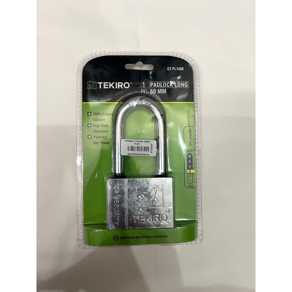 Tekiro Home Padlock 60mm Long Neck anti Rust anti Theft Cylinder 100% ...