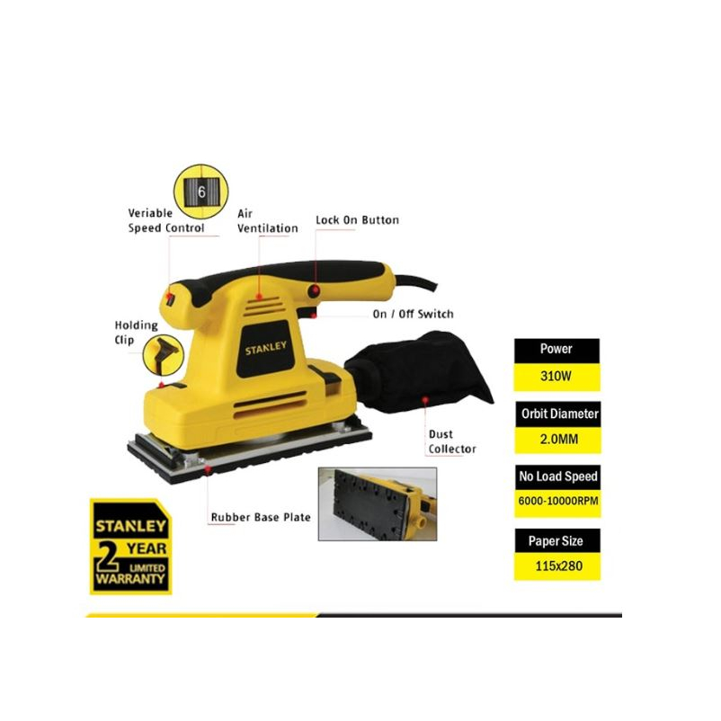 MESIN Stanley Sanding Machine 1/2" Sheet Sander SSS310-B1 | Shopee Malaysia