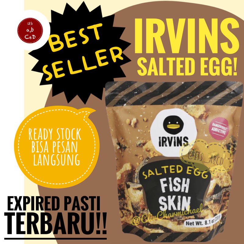 Singapore Irvin Salted Egg Fish Skin - Irvin Snack Salted Egg Flavor ...