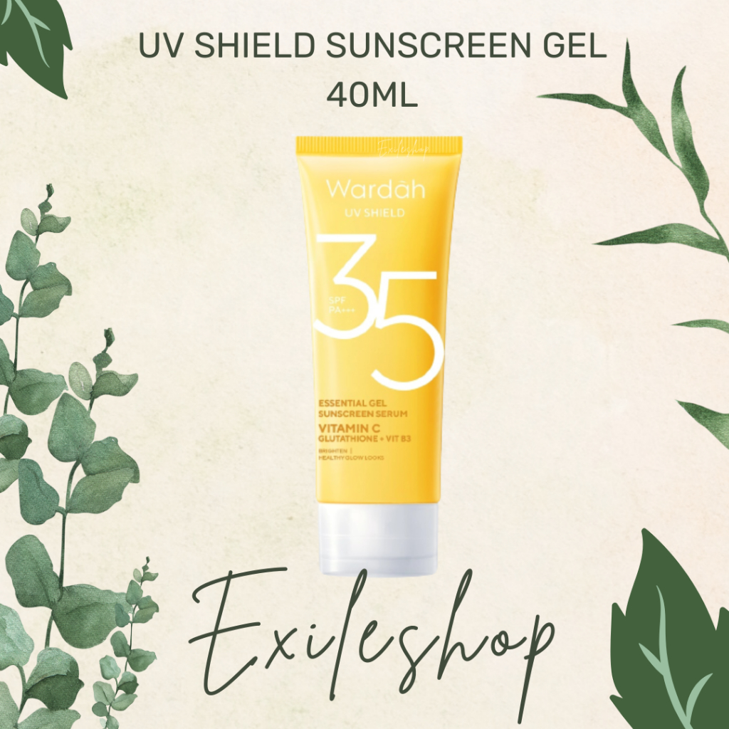 Wardah UV Shield Essential Sunscreen Gel SPF 35 PA+ 40ml | Shopee Malaysia