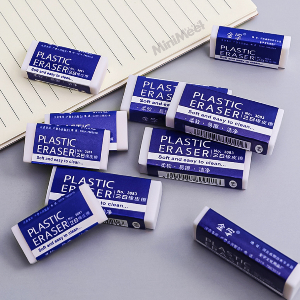 PUTIH Non-toxic Dust-Free PVC Free White Pencil Eraser 1 pcs/2B Eraser ...