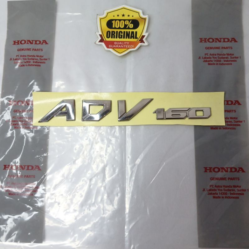 Honda ADV 160 silver Metallic crom logo emblem | Shopee Malaysia