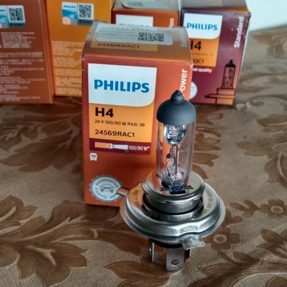 Car LIGHTS / BOLHAM HALOGEN PHILIPS H4 12 VOLT & 24 VOLT PER PCS ...