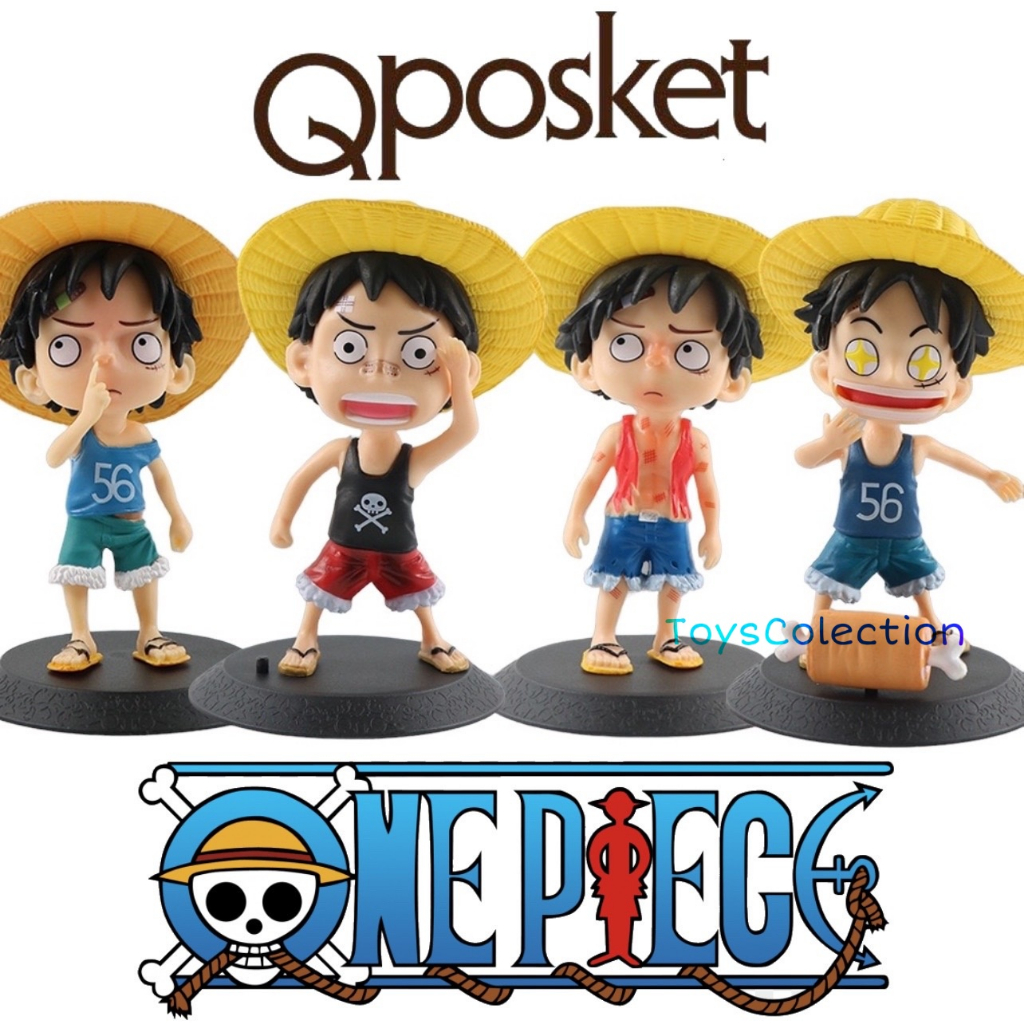 Action FIGURE ONE PIECE MONKEY D LUFFY CHILDHOOD VER. Pick NOSE TOPPER ...
