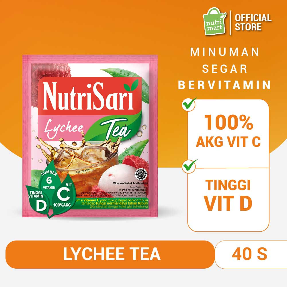 NutriSari Lychee Tea 40's | Shopee Malaysia