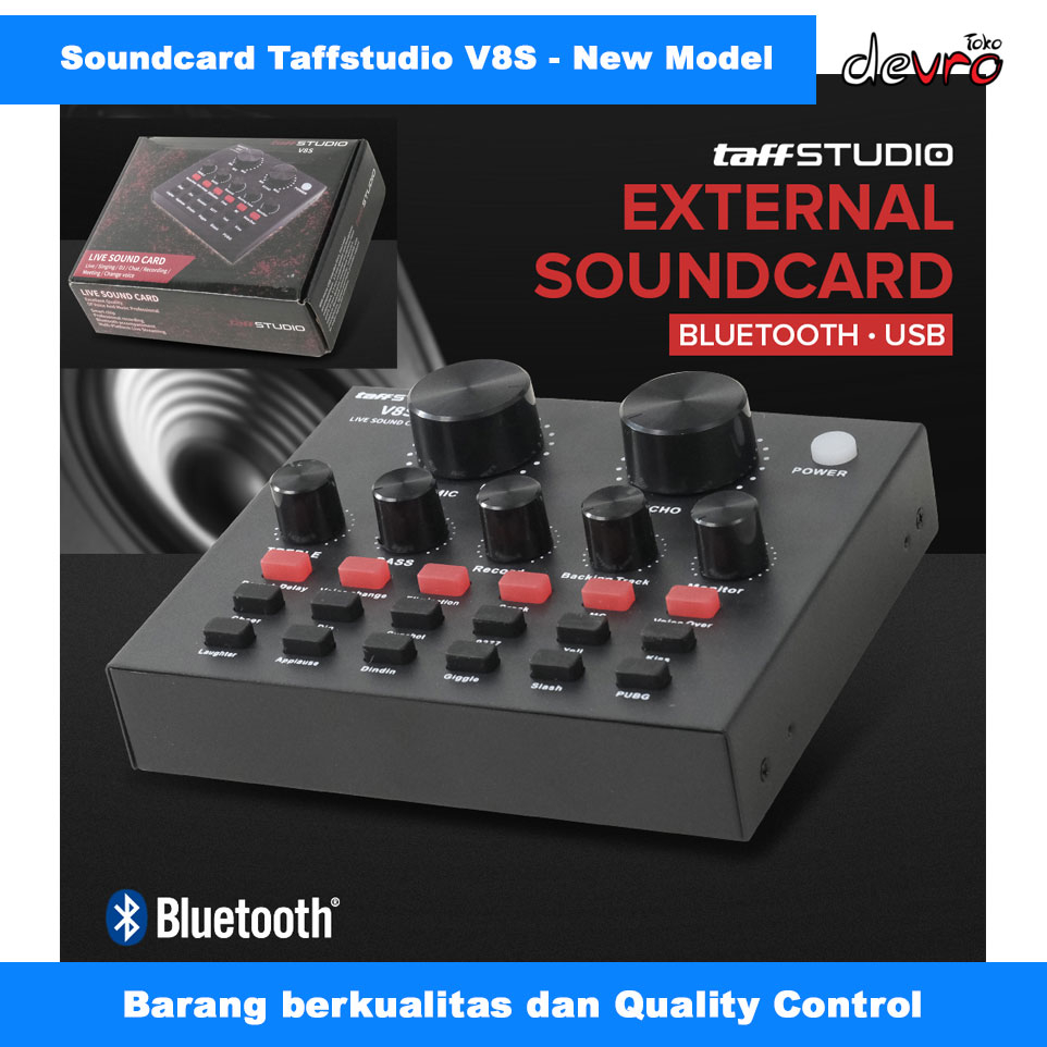 Taffstudio USB External Soundcard V8 V8U V8S V8 PLus V8 PRO Live ...