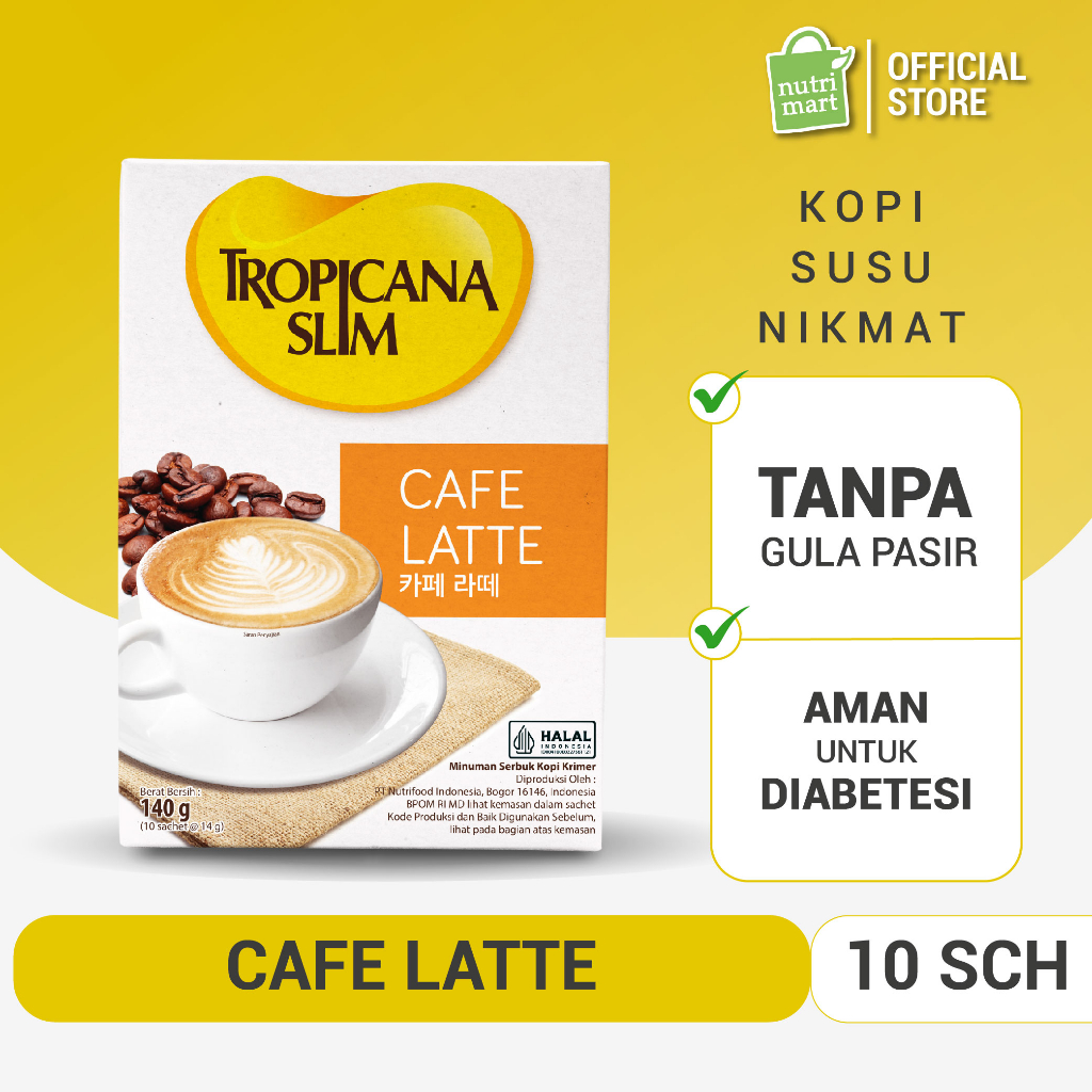 tropicana-slim-cafe-latte-10-sachets-14gr-delicious-milk-coffee