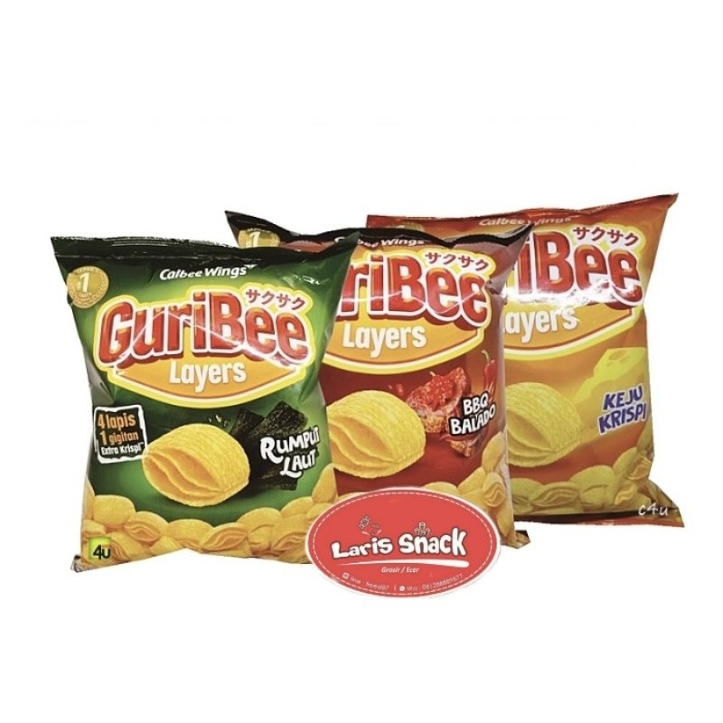 Guribee Layers Calbee Wings Chiki Light Snack 68gr | Shopee Malaysia