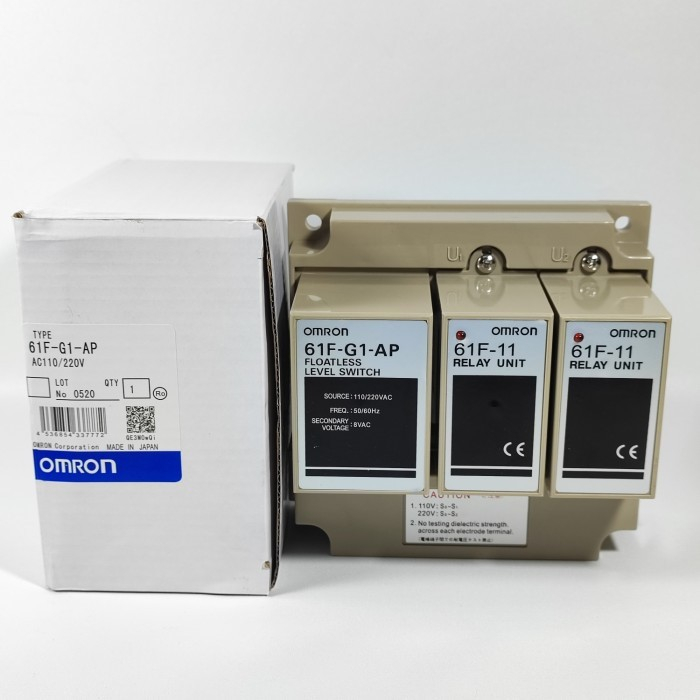 Floatless LEVEL SWITCH WATER LEVEL CONTROL WLC 2 TANKI 61F-G1-AP OMRON ...