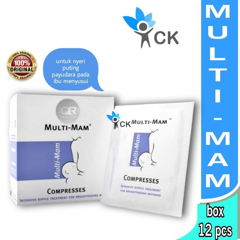 Multimam MULTI-MAM COMPRESS BOX CONTAINS 12 compresses with natural ...