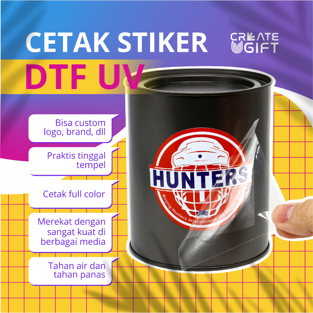 Print CUSTOM PRINT UV DTF STICKER | Shopee Malaysia