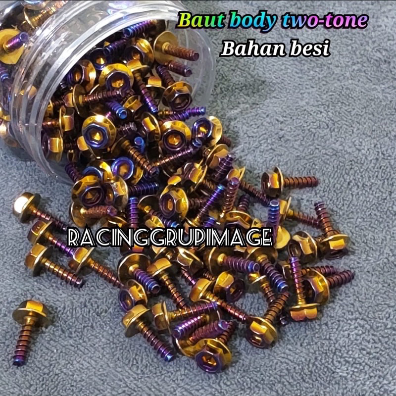 Gold body Bolts And two tone Contents 20 10 pcs | Shopee Malaysia