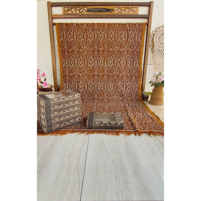 Woven Fabric Ikat Blanket Sintang Motif Kalimantan Dayak Nusantara ...