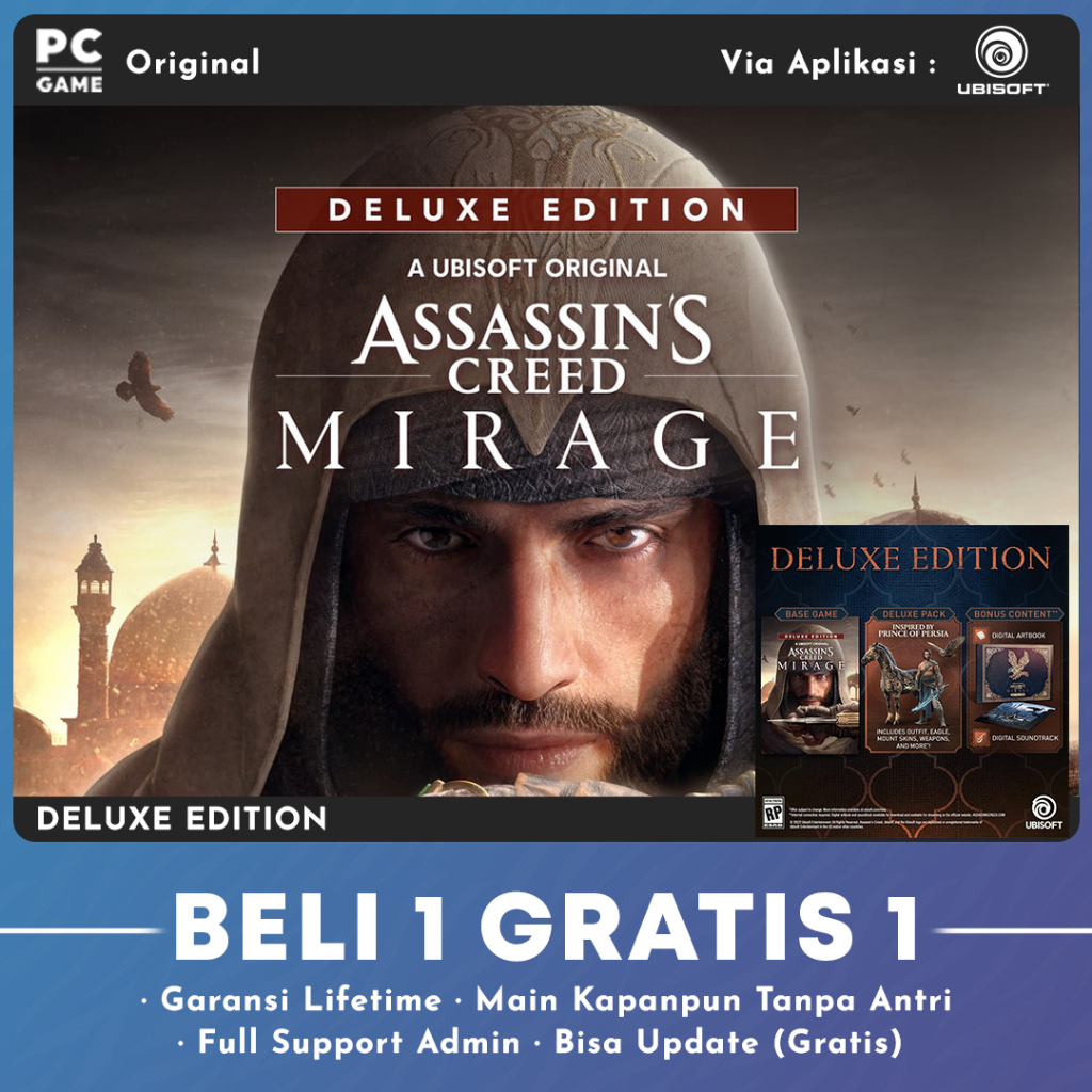 Assassins CREED MIRAGE DELUXE EDITION ORIGINAL PC | Shopee Malaysia