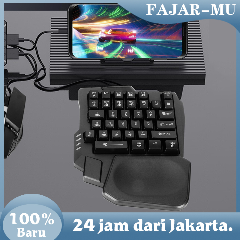 Single Hand Keyboard Mechanical Keyboard One Hand Wired With Light ...