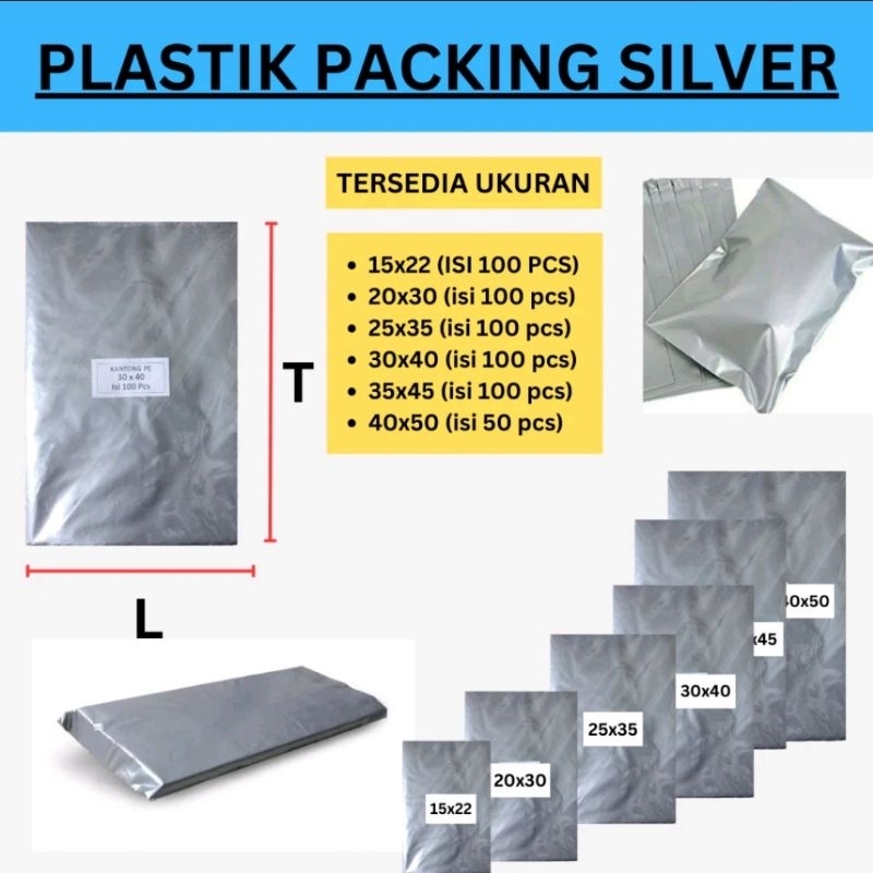 Plastic Packing Uk 15x22 (100 pcs) / Uk 20x30 (100 pcs) / Uk 25x35 (100 ...