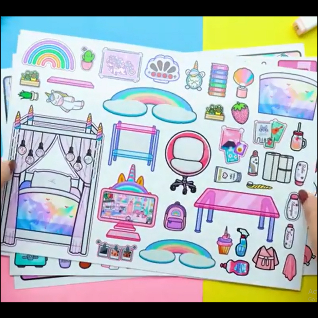Toca Boca Educational Toys (UNFINISHED) Paper Book Paper Doll Toca Life ...