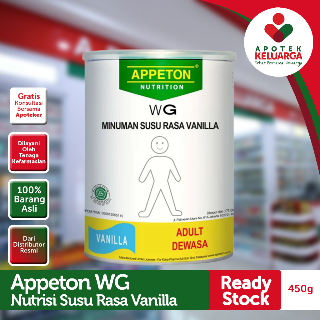 [READY To SEND!] Appeton WG Milk 450 GR vanilla flavor Weight gain milk ...