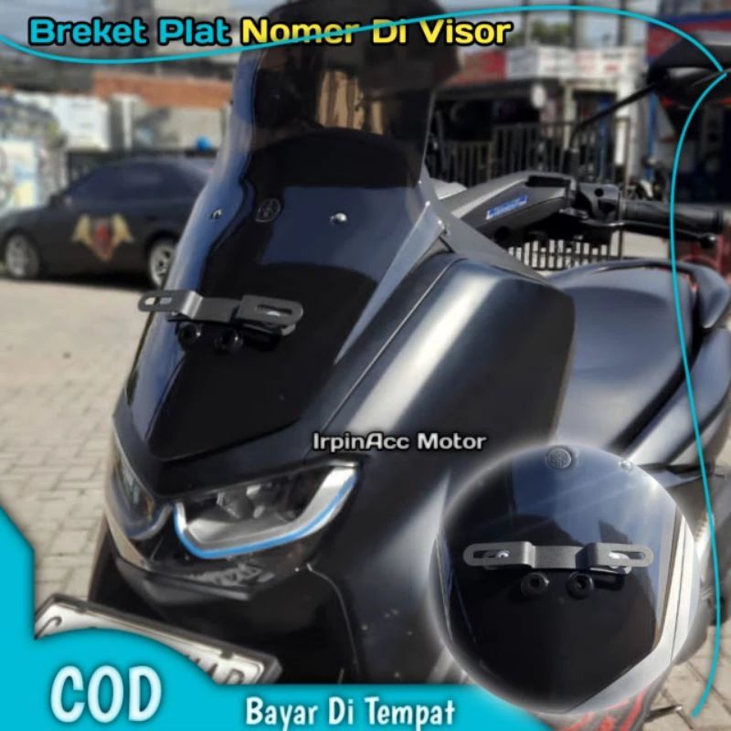 No Nmax Adv Pcx Number Plate Bracket On Windahield Visor | Shopee Malaysia