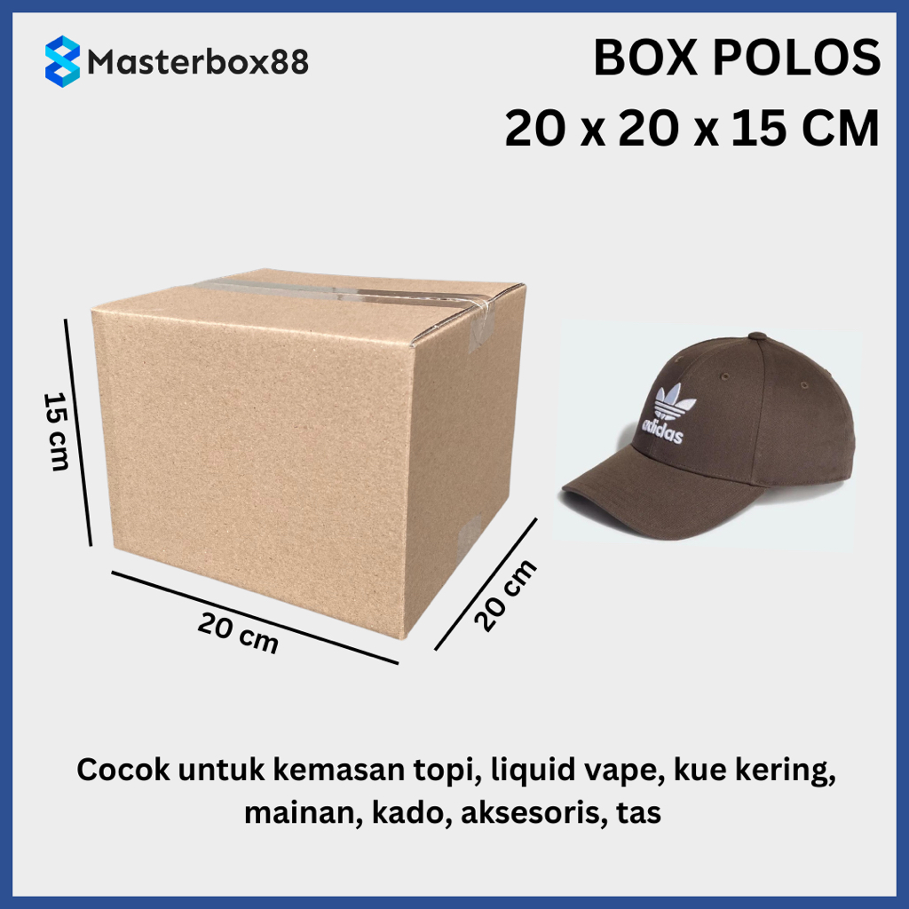 Cardboard | Carton CARTON | Box | Dus | Plain Box 20 x 20 x 15 cm ...