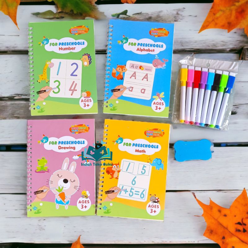 Sank Magic Preschool Wipe And Clean Book Package Bonus Markers And ...