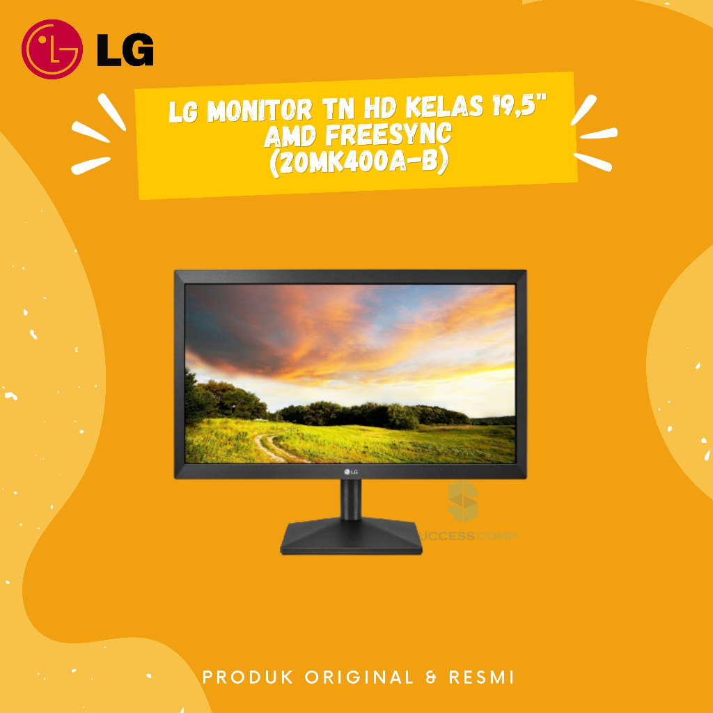 Monitor LG 20MK400A-B 19.5" HD LED Monitor with AMD FreeSync | Shopee ...