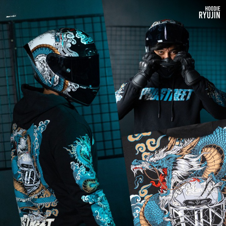 Hoodie Prostreet Ryujin Full Print Sablon Unisex Men Women size M-XXL ...