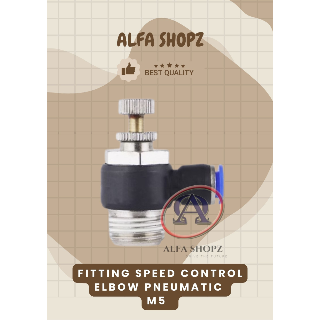 Fitting SPEED CONTROL / FLOW CONTROL ELBOW DRAT OUTSIDE M5 INCH SIZE 5mm | Shopee Malaysia