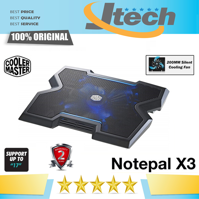Cooling Pad Cooler MASTER NOTEPAL X3 - Gaming Laptop CoolingPad ...