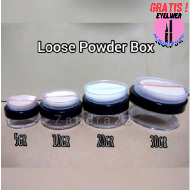 Loose Powder Jar Empty Loose Powder Container 5gr 10gr 15gr 30gr FREE ...