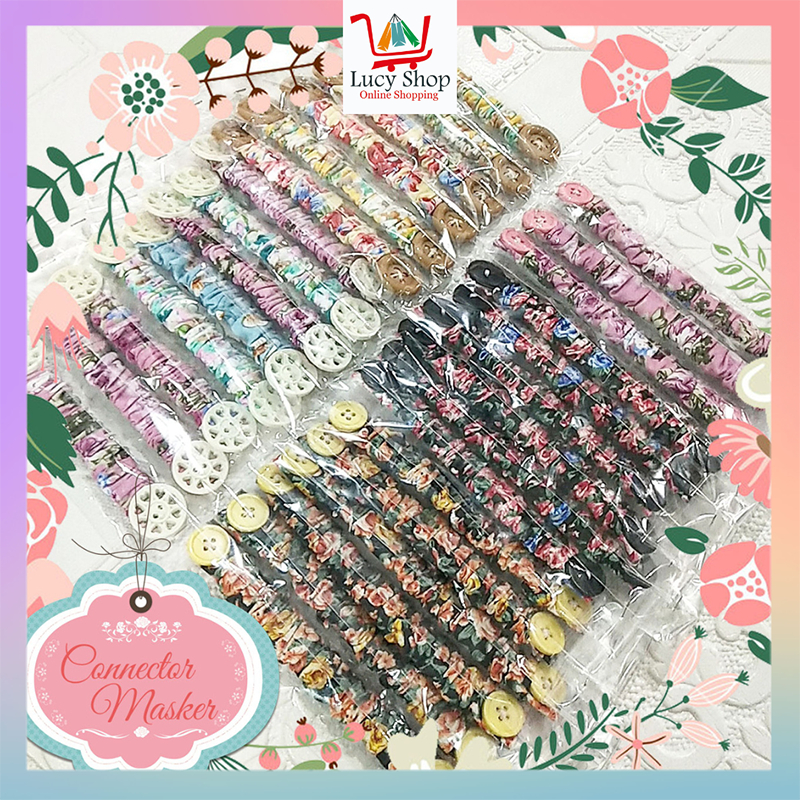 KATUN Hijab Mask Connector Cotton Cloth Hijab Mask Hook Strap | Shopee ...