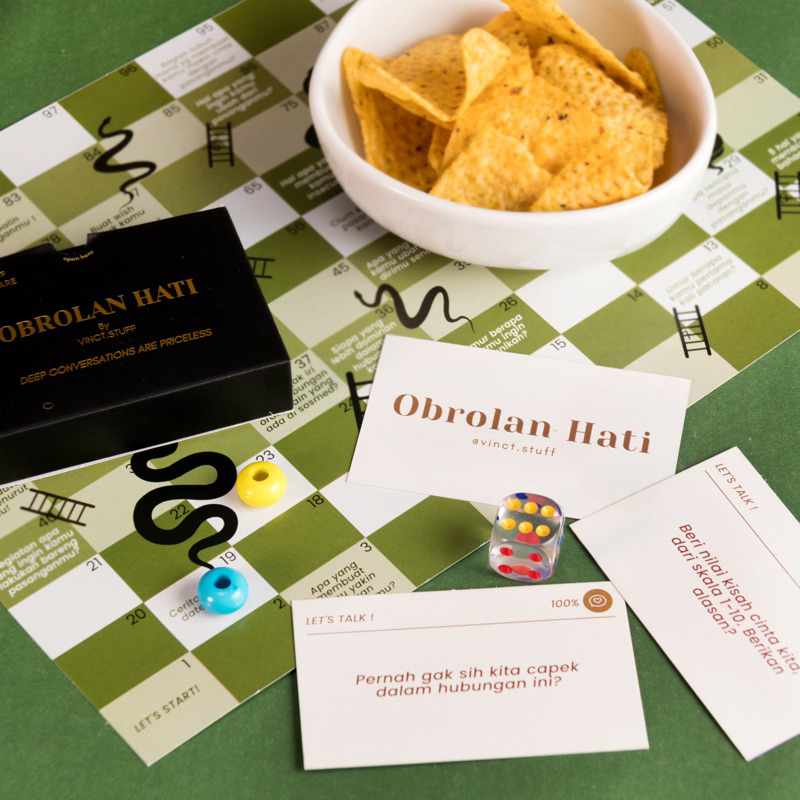 Bundling Package Girlfriend Edition Heart Chat Card & Snake Ladder Game ...