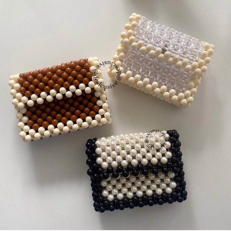 Bead Card Holder / Bead Card Wallet / Mote Card Holder / Card Holder ...