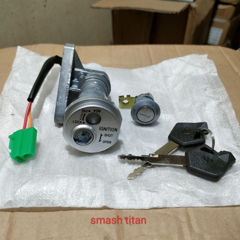 Smash TITAN ignition key assembly set complete with Grade A Super Ori ...