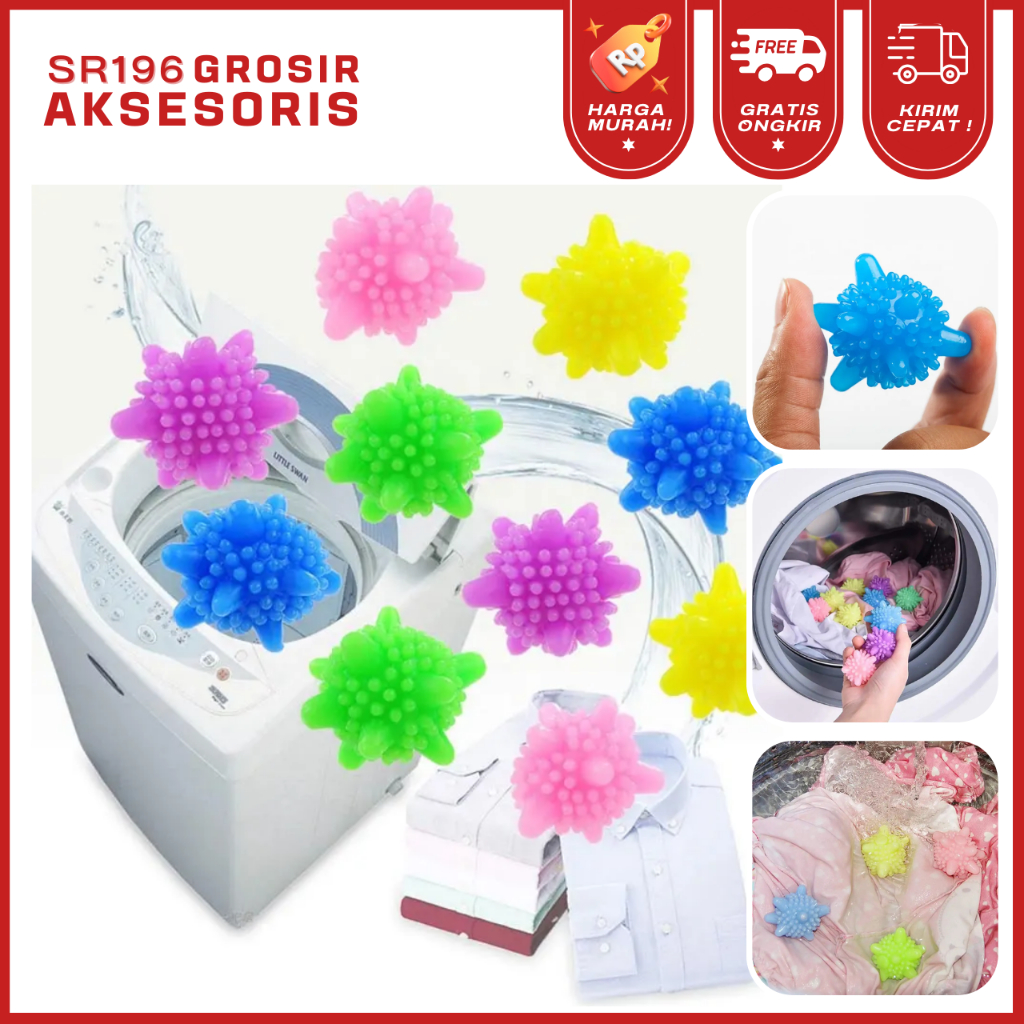 MESIN Magic Laundry Ball Rubber Ball Cleaning Clothes In The Washing ...