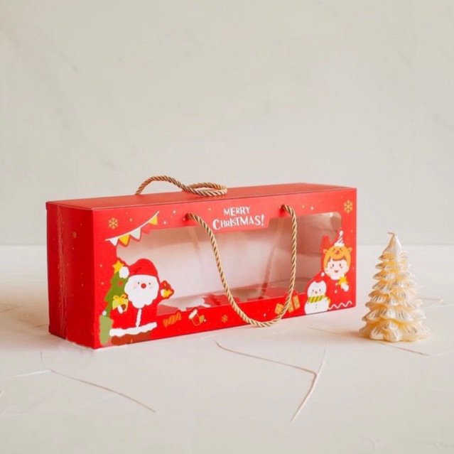 Christmas Rollcake Box Pudding Roll Sponge Cake Box/Christmas Box ...