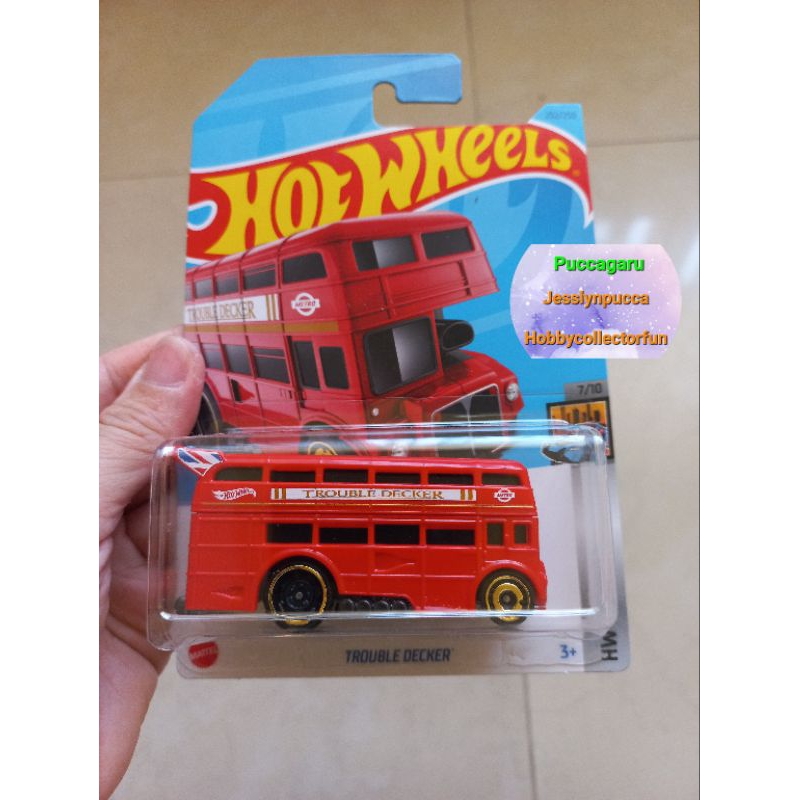 MERAH Hot WHEELS TROUBLE DECKER HW METRO HOTWHEELS DIECAST BUS City ...