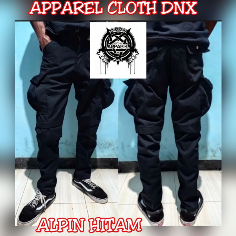 MERAH HITAM PUTIH HIJAU Black ALPIN TROUSERS POCKET KEMPOL PUNK, PDL ...