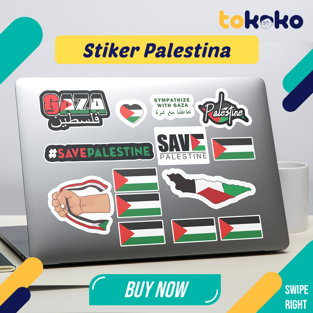 Palestine Free pack Sticker Contents 14pcs Palestine Flag Cheek Sticker ...