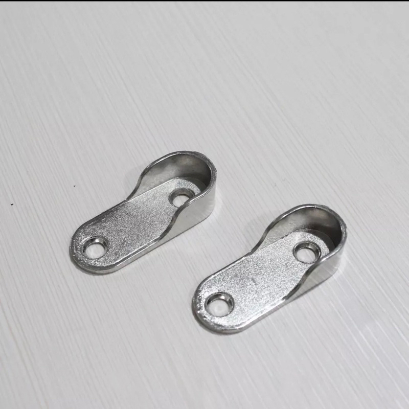 GANTUNGAN Oval pipe brackets for wardrobe pipes/wardrobe clothes hanger ...