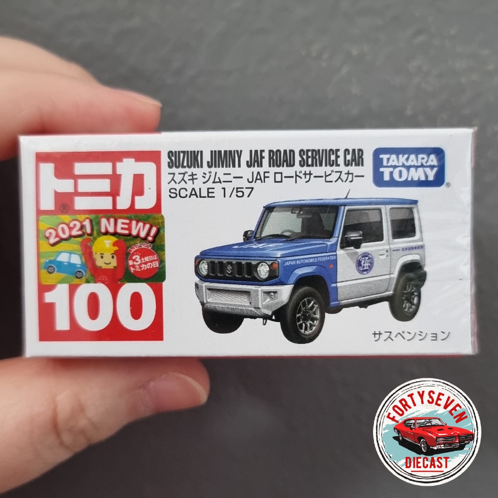 Tomica Suzuki Jimny JAF Road Service Car No. 100 (2021 Stickers ...