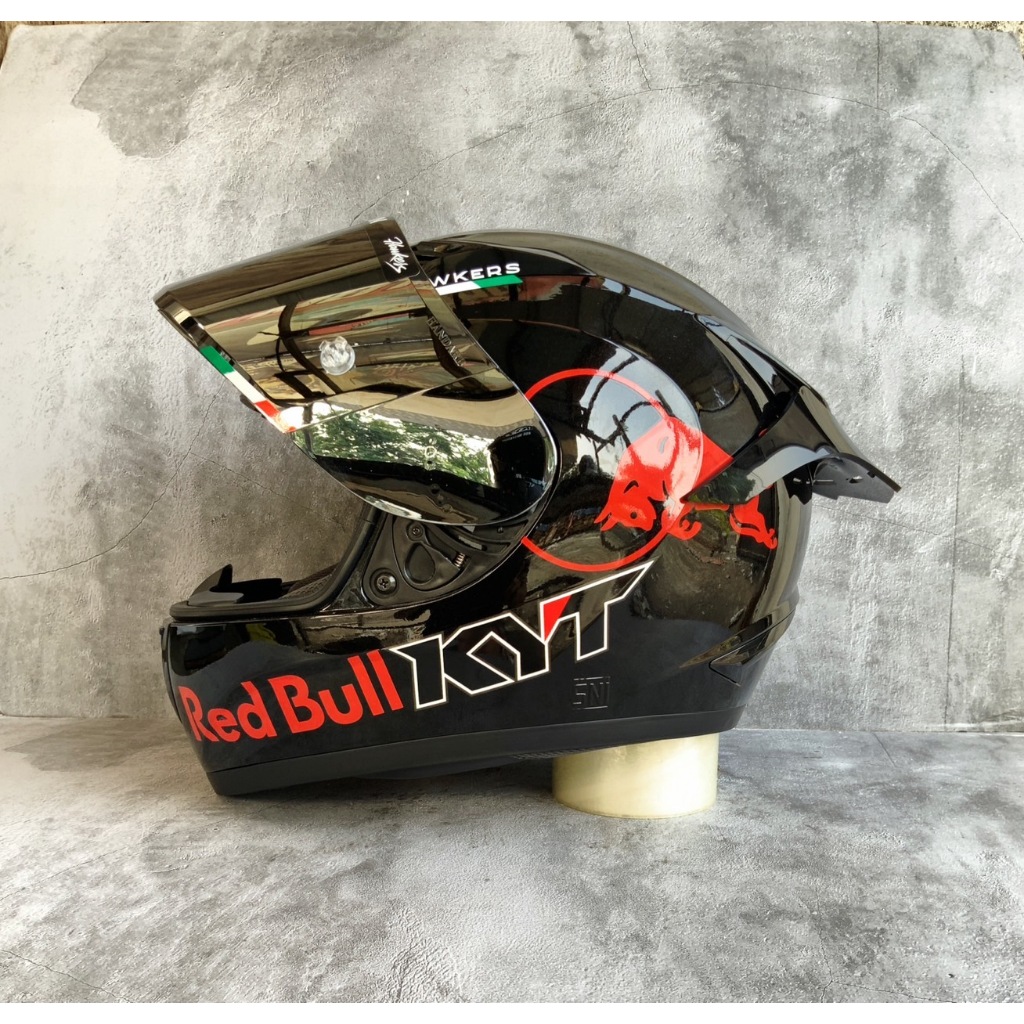 MERAH Kyt R10 SOLID Helmet Red Bull Pack | Full FACE KYT Helmet ...