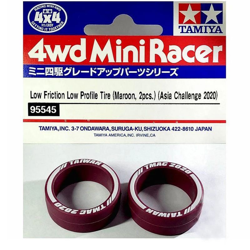 Tamiya 95545 LOW FRICTION TIRE (MAROON AC 2020) | Shopee Malaysia
